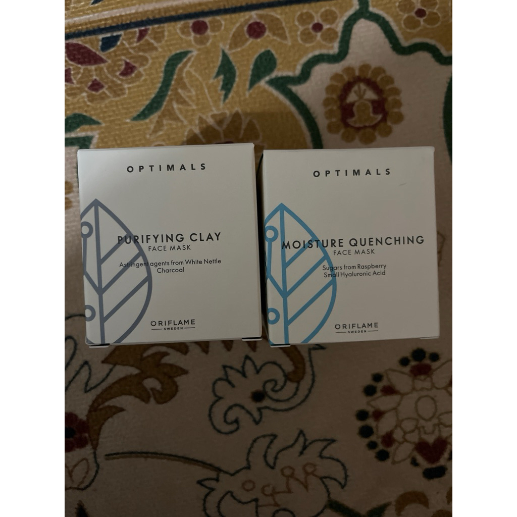 Jual OPTIMALS PURIFYING CLAY & MOISTURE QUENCHING Face Mask | Shopee ...