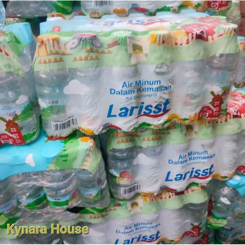 Jual Larisst Air Mineral Botol 24x200ml (Karton) | Shopee Indonesia