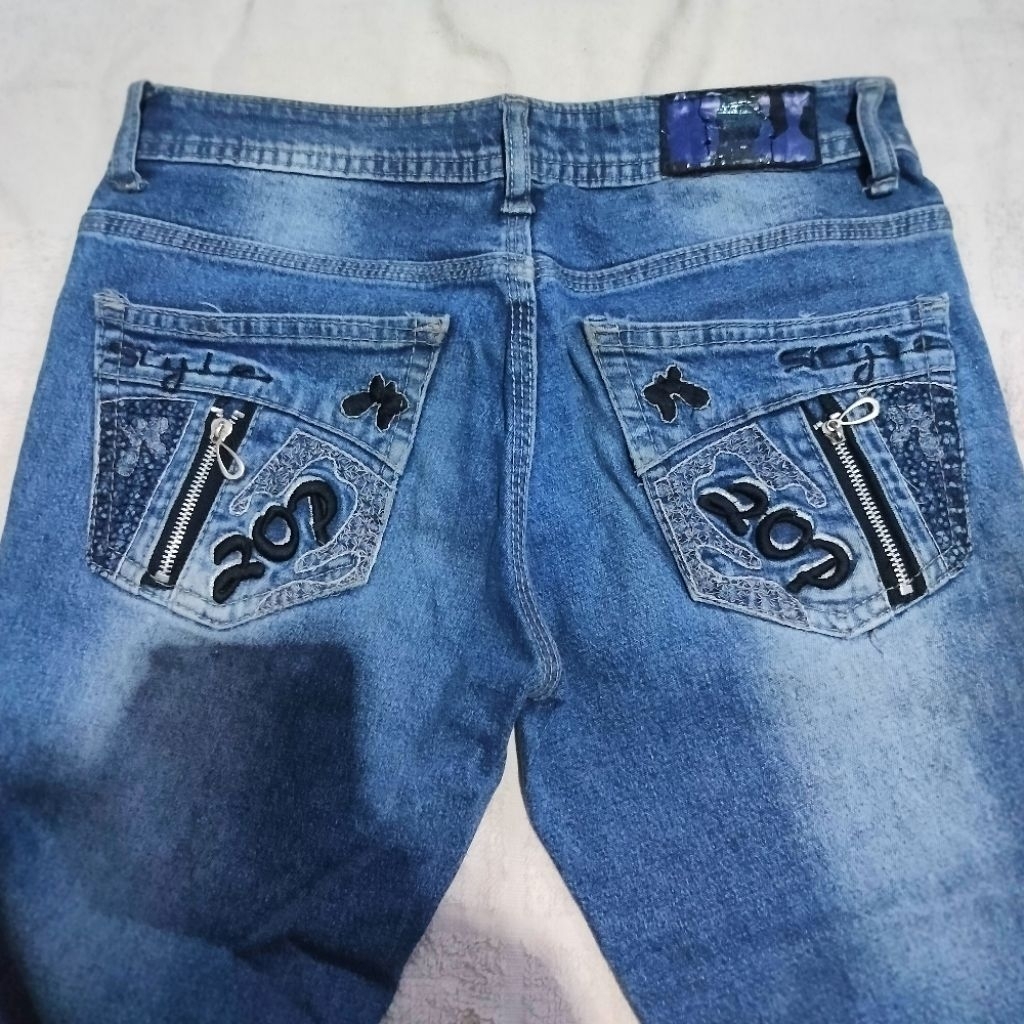 Jual Celana Jeans ZOP (Size 23 / LP 66) (on tag size 27) | Shopee Indonesia