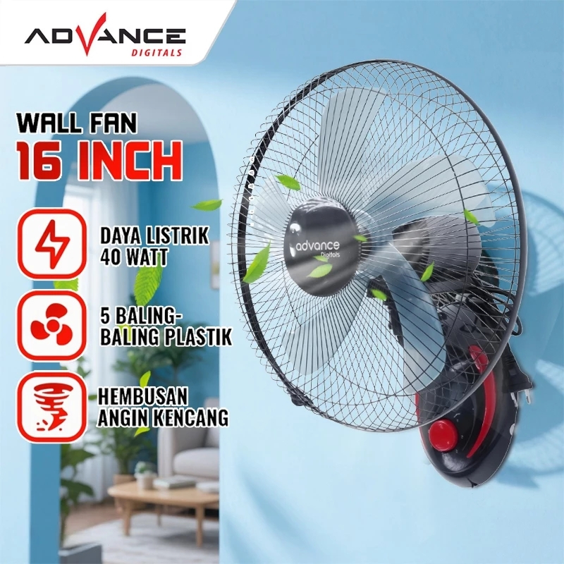 Jual Advance WF1605 Kipas Angin Dinding Besi Wall Fan Ukuran Besar 16 ...