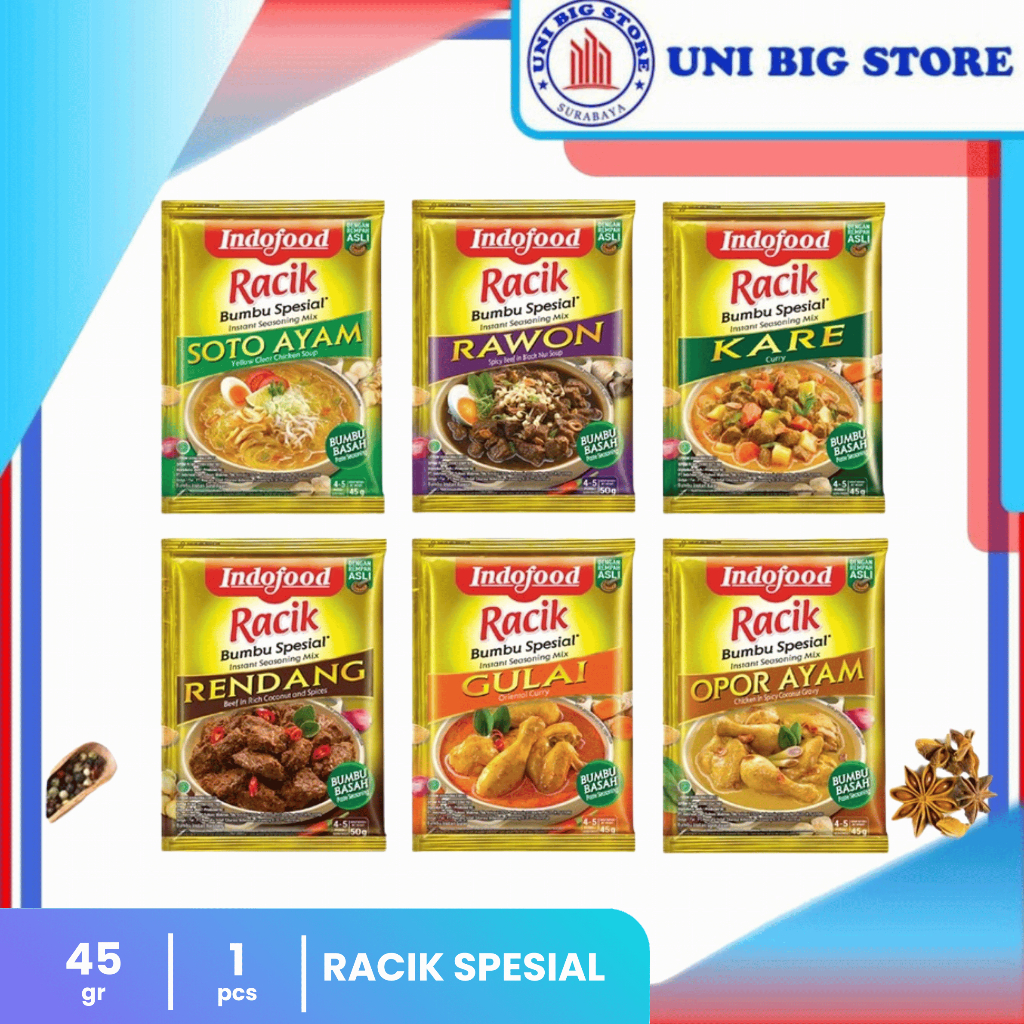 Jual Bumbu Racik Indofood SPESIAL Rawon Soto Opor Rendang Kare Gulai ...