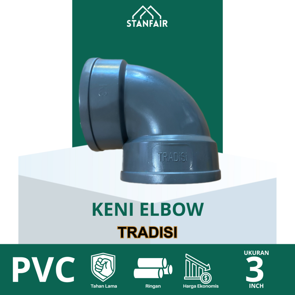 Jual Tradisi Keni Elbow 3" / Knee Elbow 3" / Elbow Pvc 3 Inch Tradisi ...