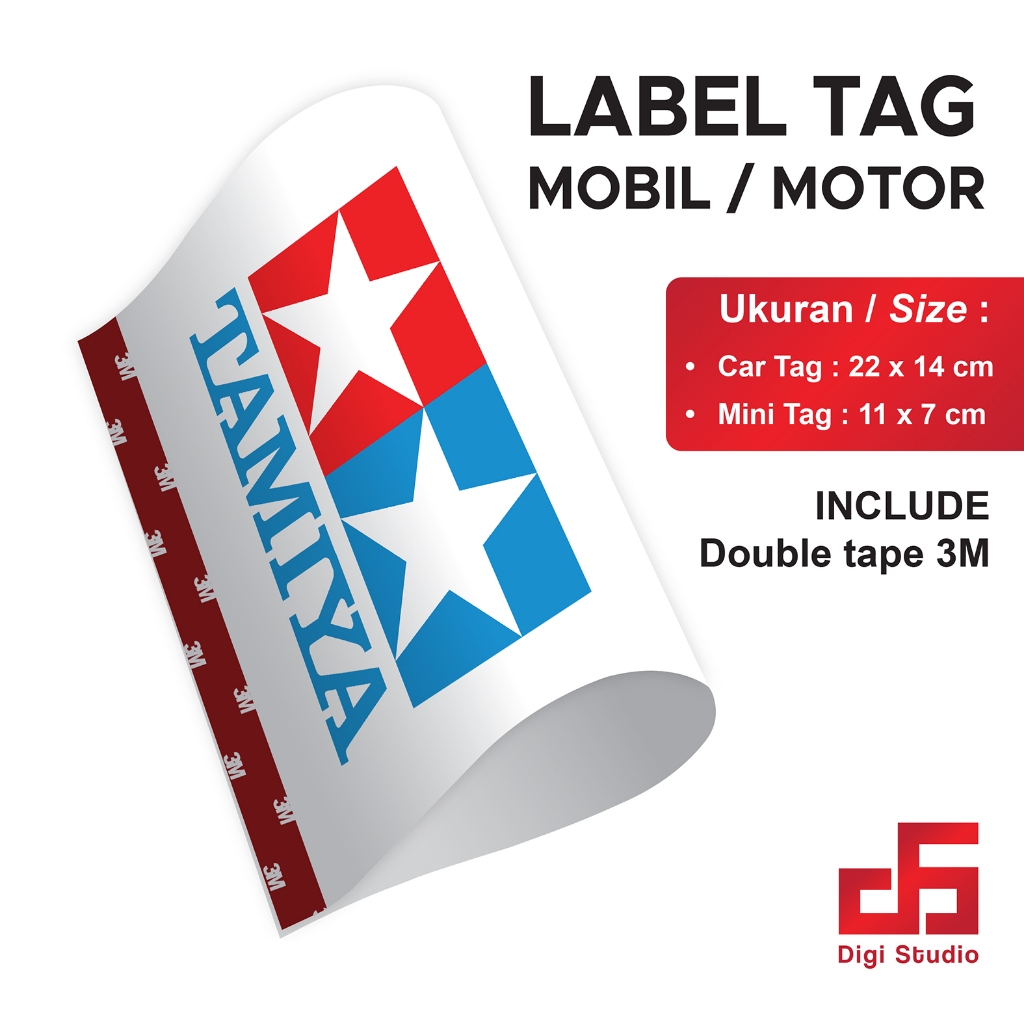Jual Digi Studio - Label Tag Mobil & Motor Tamiya Logo | Shopee Indonesia