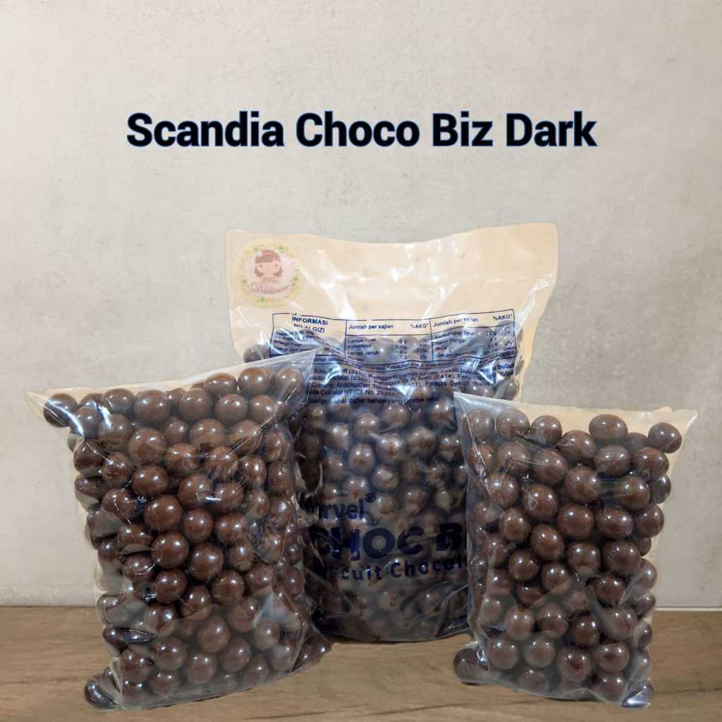 Jual Cokelat scandia Choco Biz 500 gr coklat isi biskuit chocoball chic ...