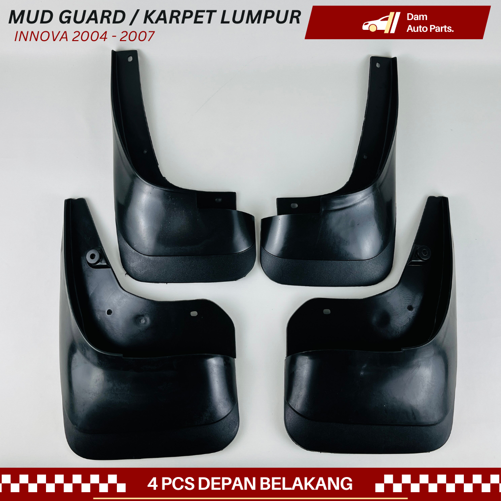 Jual MUD GUARD/KARPET LUMPUR/SPAKBOR INNOVA DEPAN/FRONT MODEL REAR ...