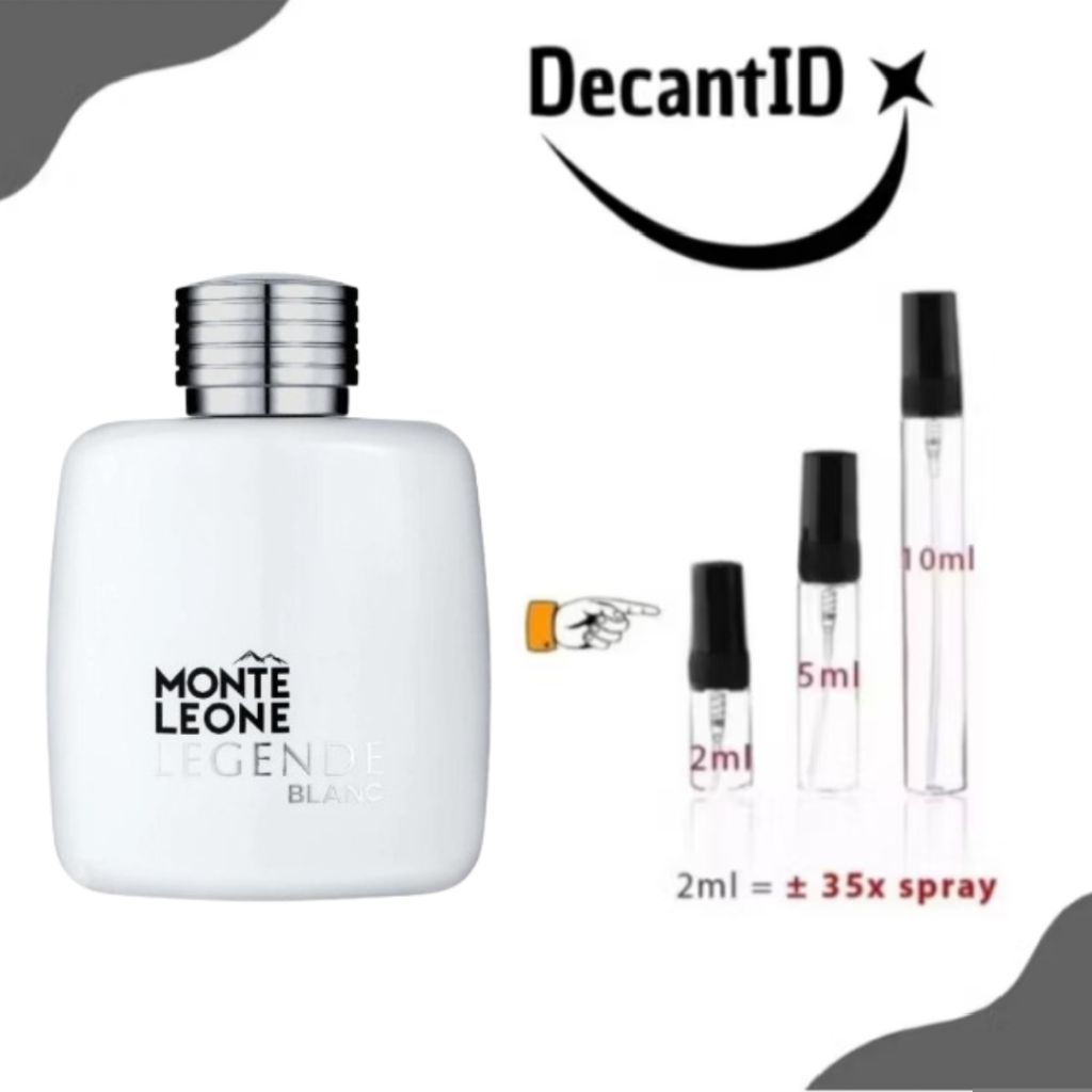 Jual Decant Parfum Fragrance World Monte Leone Legende Blanc For Men ...
