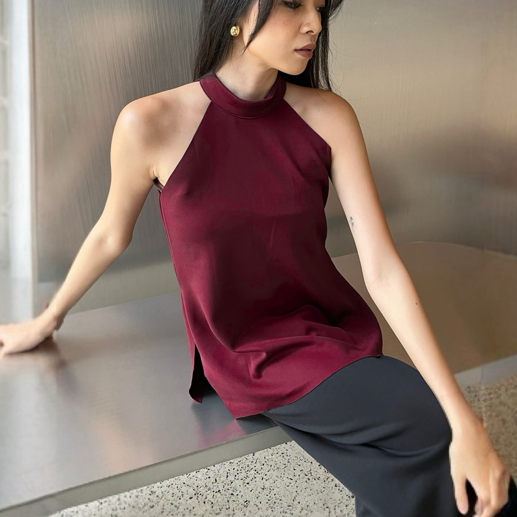 Jual LILO Aruka Top | Halter Tanktop | Atasan Halter Tank Top | Baju ...