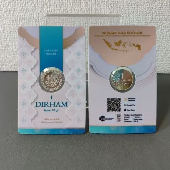 Jual 1 Dirham ABA Perak Batangan Koin Perak 3,11 Gram Fine Silver ...