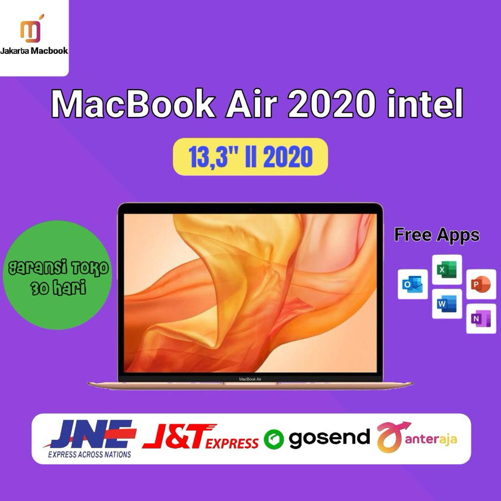 Jual Macbook Air Retina 2020 13inch 8/128gb 8/512gb Second Original dan ...