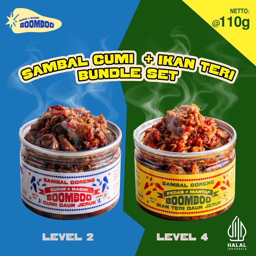 Jual Sambal Cumi & Sambal Ikan Teri Bundle Set @110gr - BOOMBOO ...