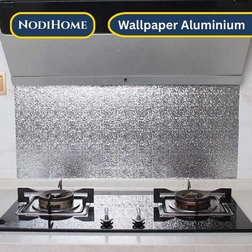 Jual Wallpaper Tempel Aluminium Foil Anti Minyak Tahan Api Stiker ...