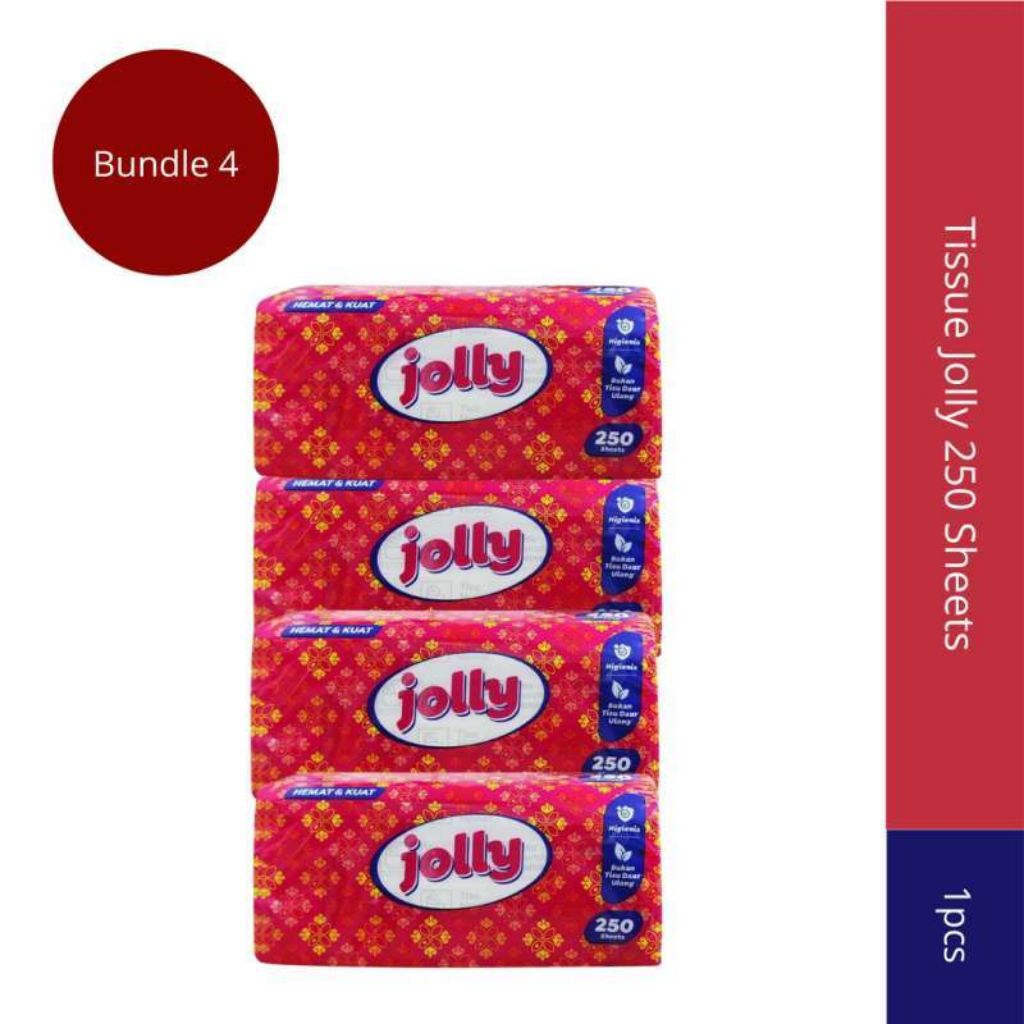 Jual Tissue Jolly 250 sheets ( Bundle 4 ) | Shopee Indonesia