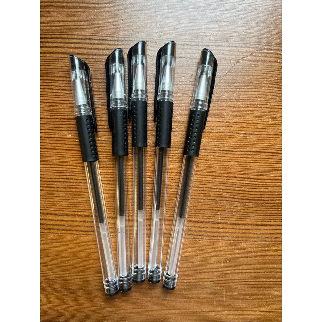 Jual Black Pen Gel Pen Pulpen Hitam 0.5mm Alat Tulis Sekolah | Shopee ...