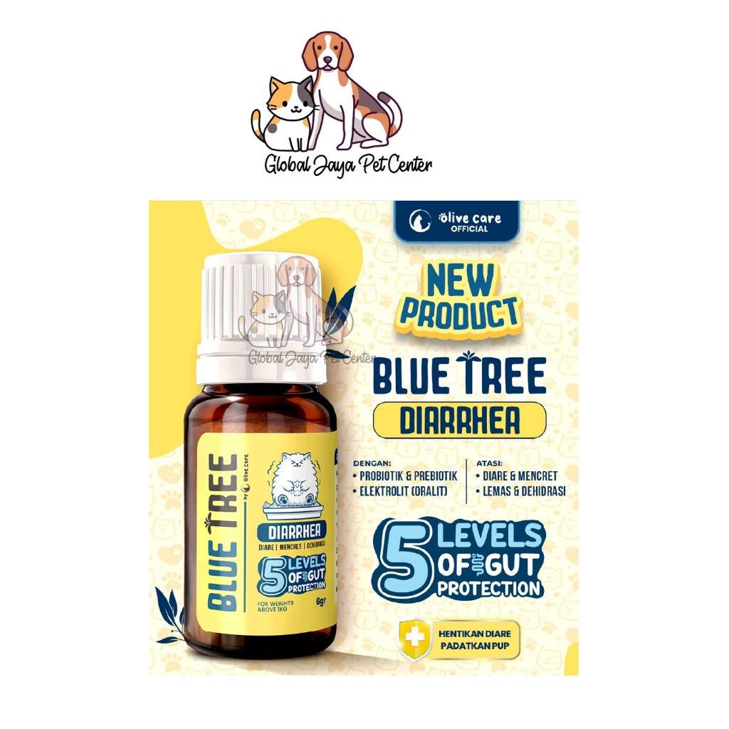 Jual Olive Care Blue Tree Diarrhea Prebiotik 6gram - Kucing Diare ...