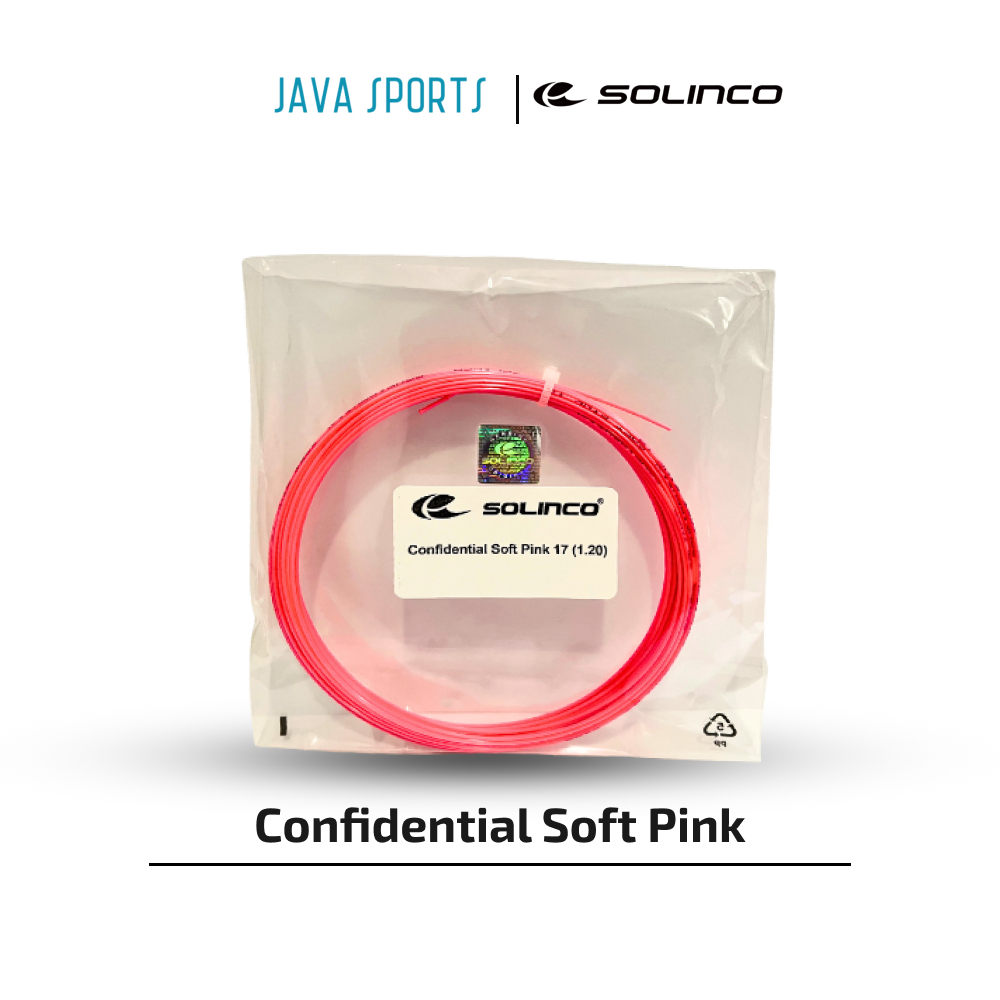 Jual Senar Tenis Solinco Confidential Soft Pink Tennis String | Power ...