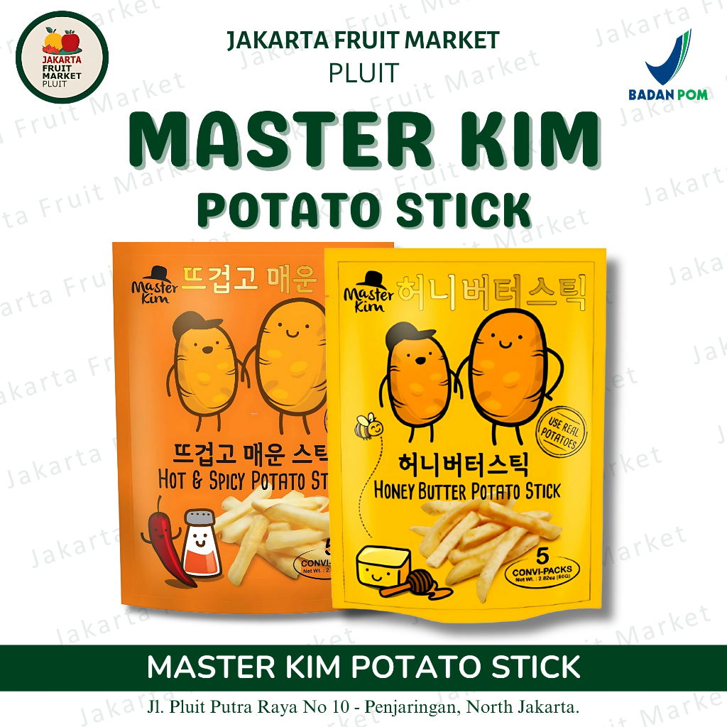 Jual Stik Kentang Master Kim Potato Stick - Rasa Mentega/Rasa Pedas ...