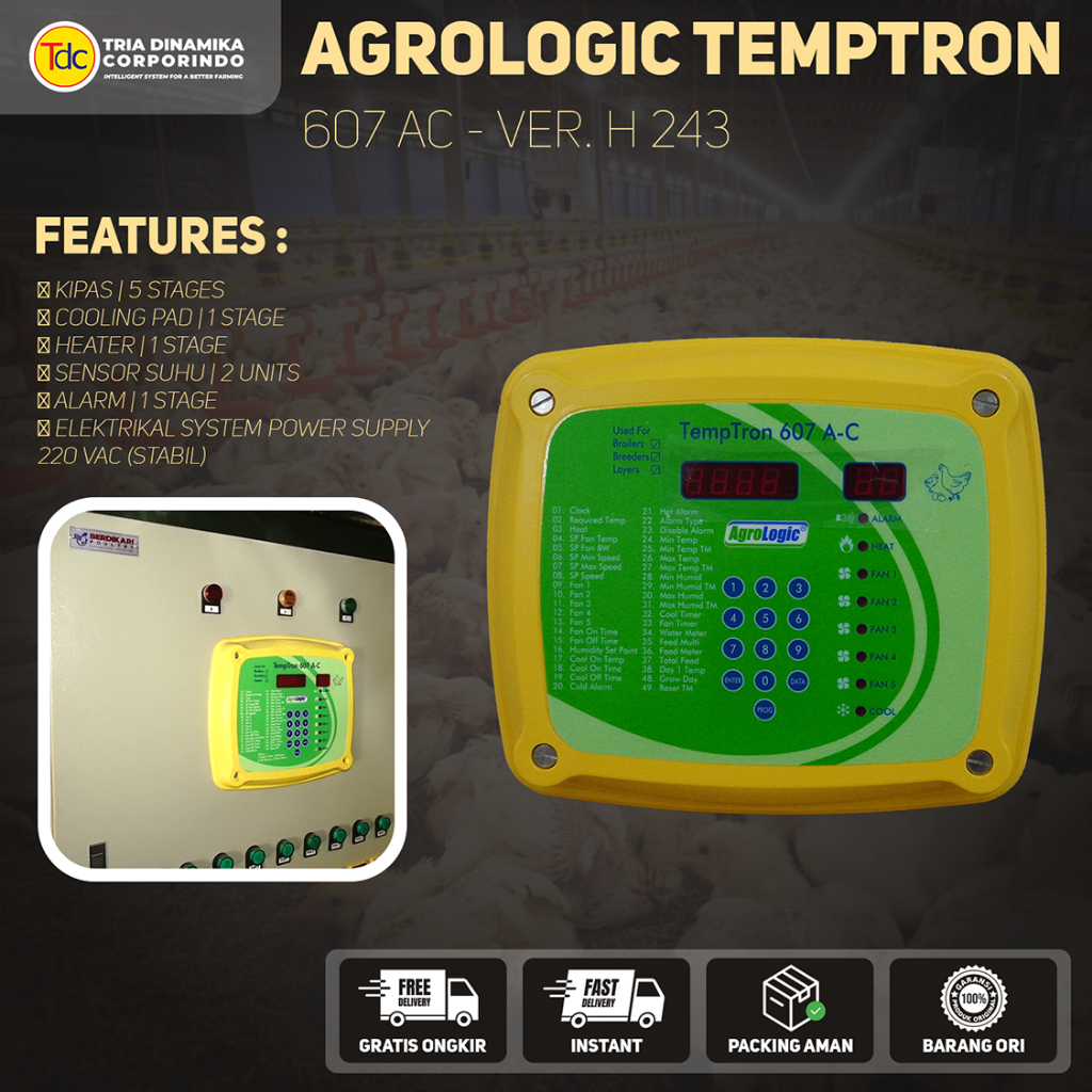 Jual Temtron 607AC / Temptron 607 A-C / Agrologic Temp Tron / Alat ...