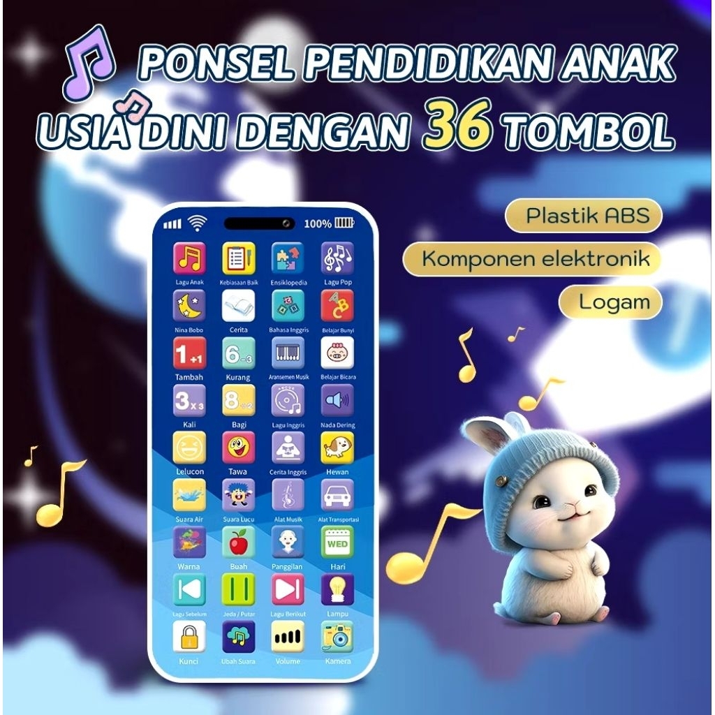 Jual Mainan Telepon Mainan Edukasi Paling Populer 36 Tombol / Mainan ...