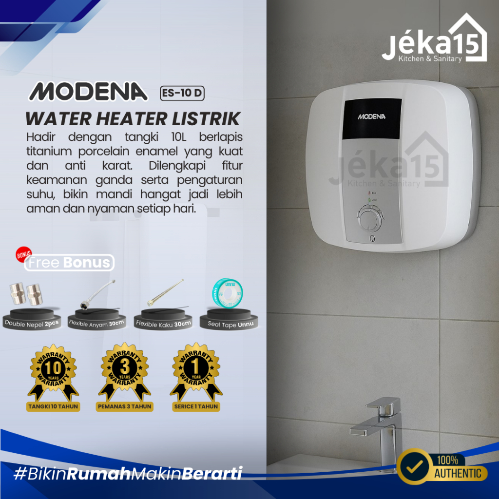 Jual MODENA ES 10 D WATER HEATER LISTRIK PEMANAS AIR | Shopee Indonesia