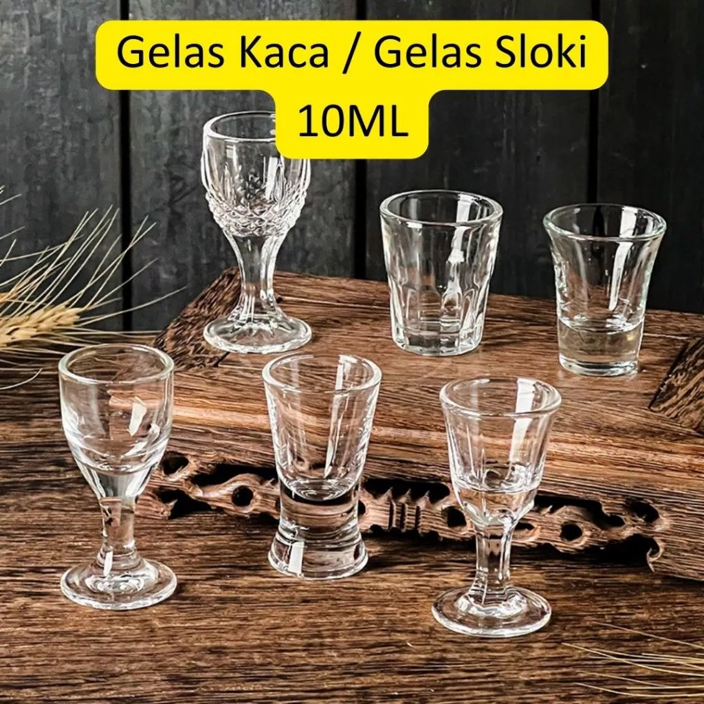Jual Gelas Kaca Mini | Gelas Sloki / Gelas Whiskey / Gelas Wine Mini ...