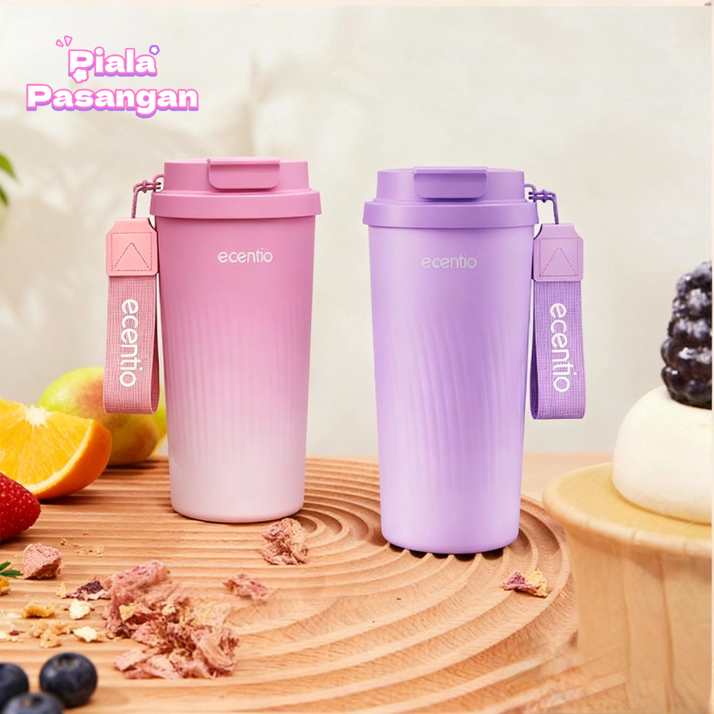 Jual 【Couple Cup】ecentio Botol Luar Angkasa stainless steel tumbler ...