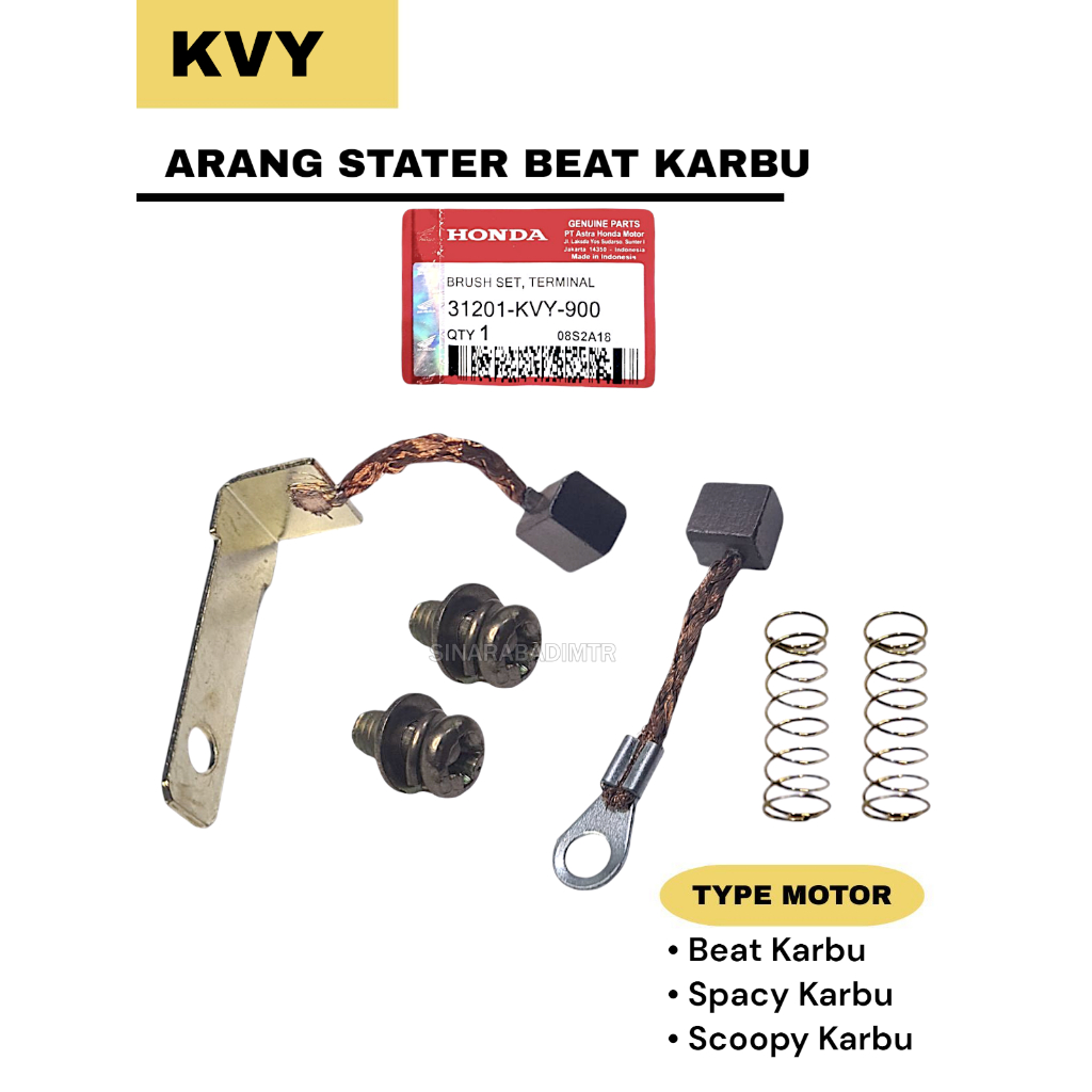 Jual Arang Areng Cool Starter Stater Beat KVY Vario Brush Set KVY Areng ...