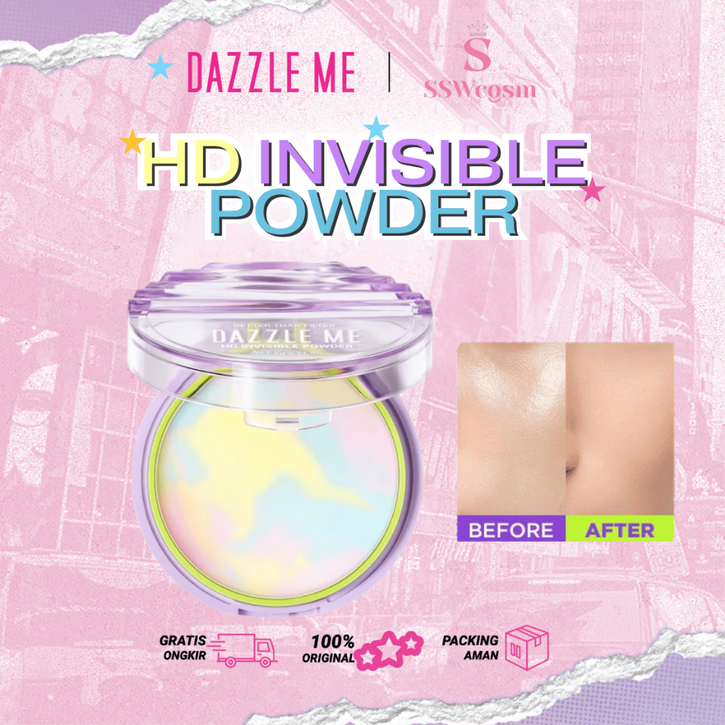 Jual DAZZLE ME Better Than Filter HD Invisible Powder Loose Powder Oil ...