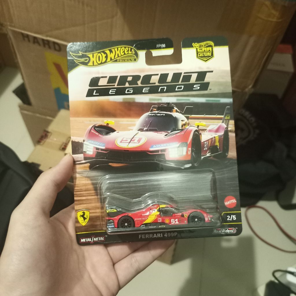 Jual Hotwheels Premium Circuit Legends Ferrari 499P - WEC Le Mans 24h ...