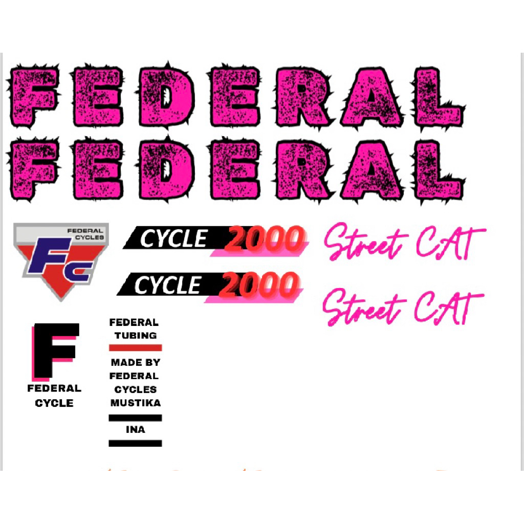 Jual Decal sticker sepeda Federal Street Cat | Shopee Indonesia