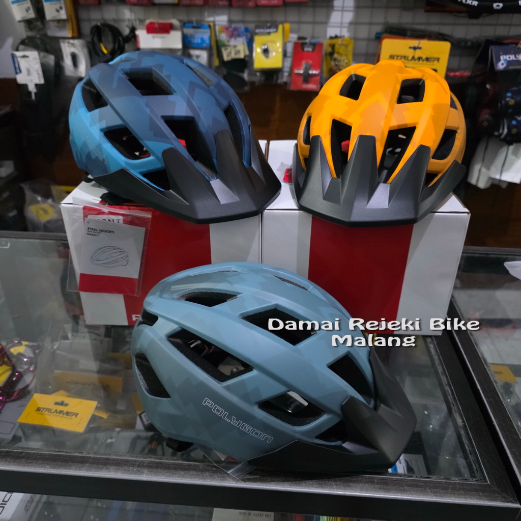 Jual Helm Polygon Basalt untuk sepeda MTB Gravel | Shopee Indonesia