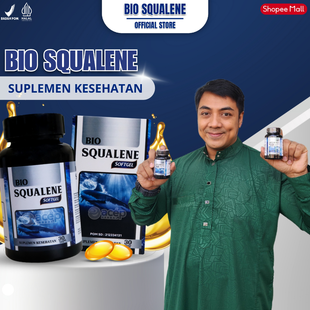 Jual Bio Squalene Softgel Suplemen NO 1 Untuk Menjaga Kesehatan Isi 30 ...