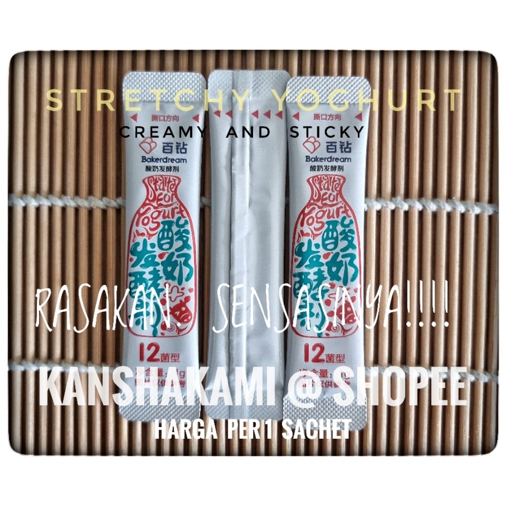 Jual Bibit Yogurt/Starter yogurt / STRETCHY YOGURT rasanya asam lengket ...