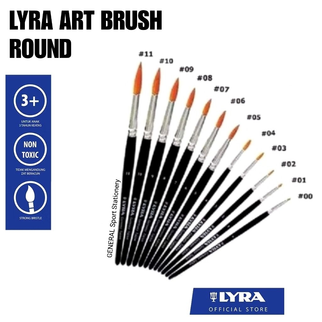 Jual Kuas Lukis Lyra Round | Shopee Indonesia