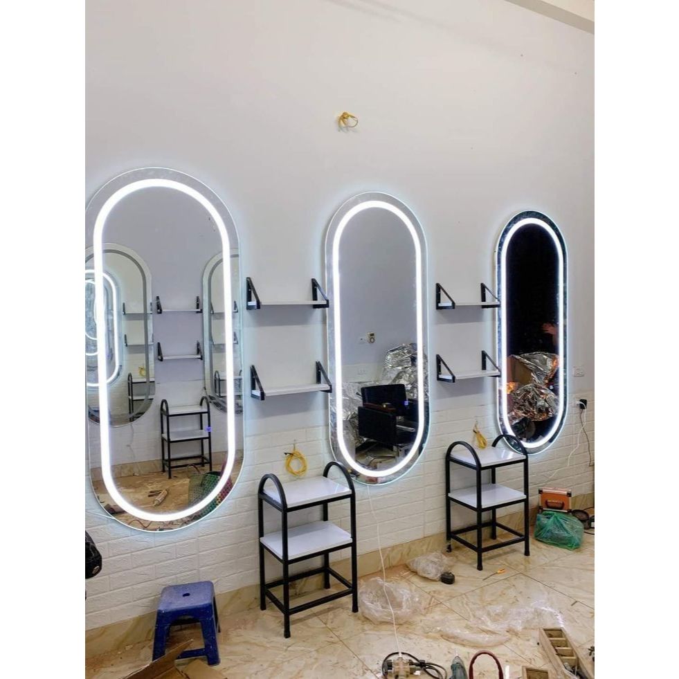 Jual CERMIN LED Sanblast Touchscreen OVAL KAPSUL DINDING AESTEHTIC ...