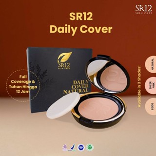Jual Bedak Padat SR12 Daily Cover Natural Sheerpink Beige - Compact Powder Bedak Glowing Tahan ...