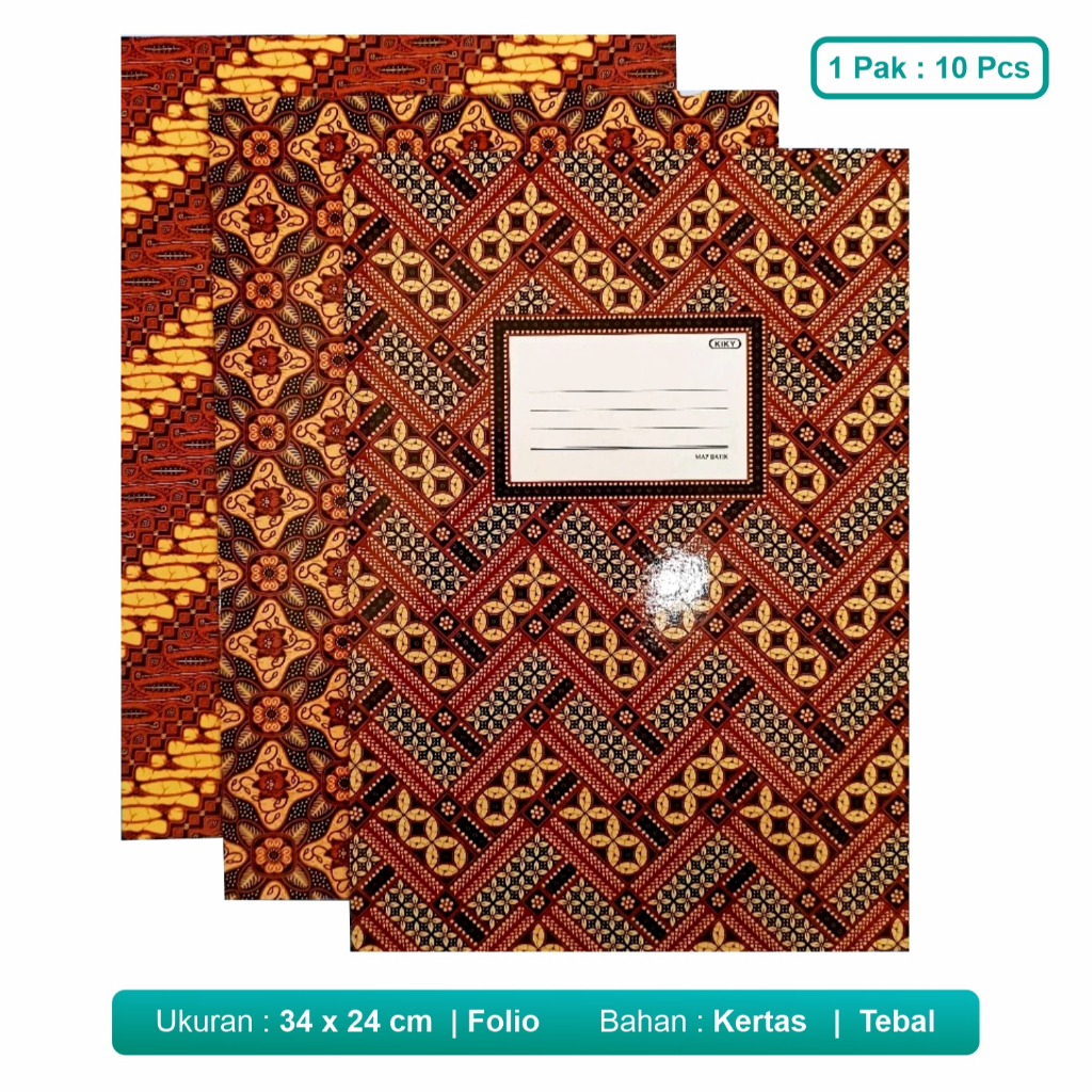 Jual Stopmap Batik – Map Dokumen Motif Batik Elegan/ 1 Pack (10Pcs ...