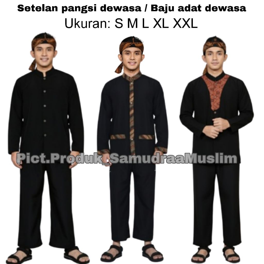 Jual Setelan Pangsi laki laki Dewasa / St Baju silat dewasa / St baju ...