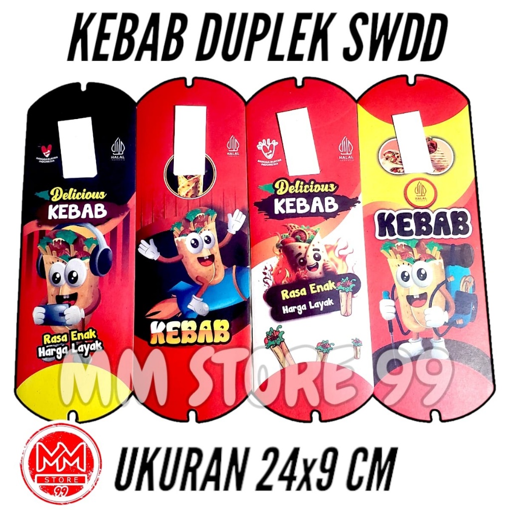 Jual Kertas Dus Bungkus Kebab Bahan Duplek Kode SWDD Ukuran 24 X 9 cm ...