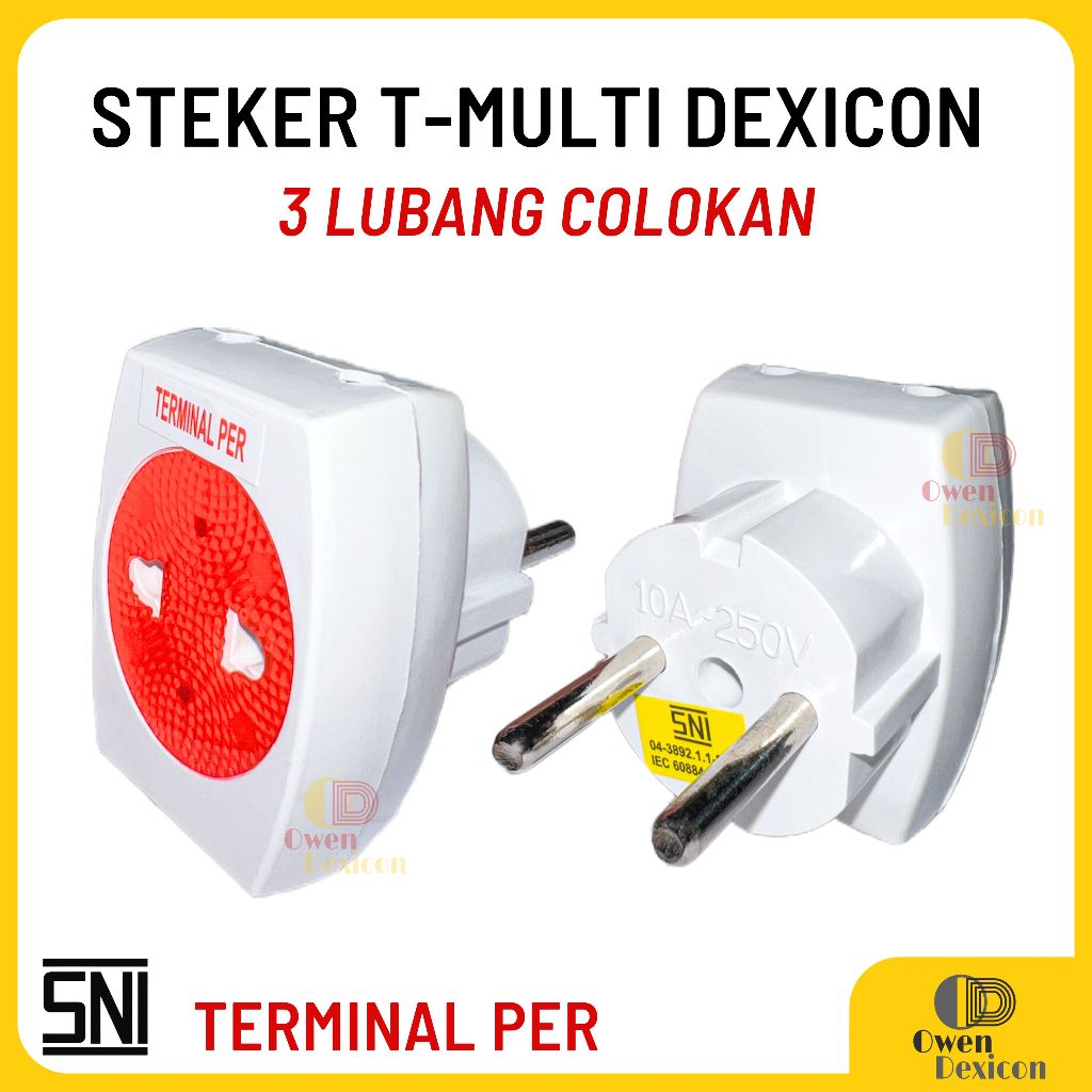 Jual Steker T Multi / Colokan T Multi / Stop Kontak Multi 3 Lubang 3 ...