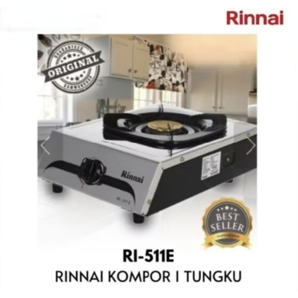 Jual Rinnai RI511E Kompor 1 Tungku Stainless Steel RI-511E | Shopee ...