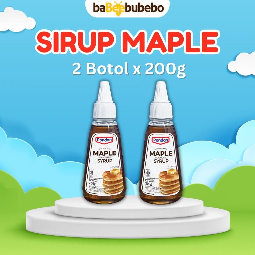 Jual Pondan Sirup Maple/Maple Syrup 200ml Topping Pancake Coin Waffle ...