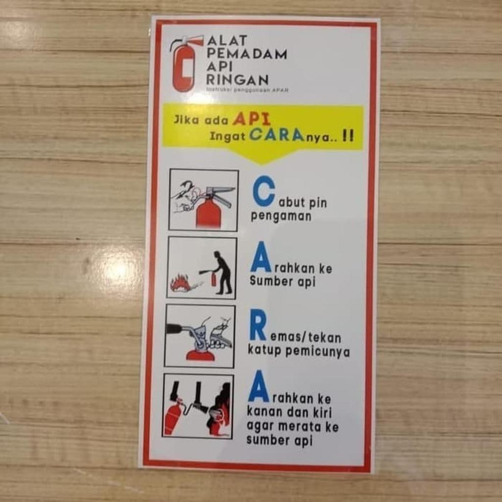 Jual SIGN LABEL STICKER CARA PENGGUNAAN APAR 15X10CM STIKER ALAT ...
