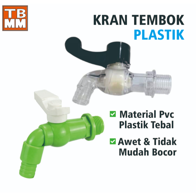Jual KRAN TEMBOK PVC PLASTIK / KERAN AIR PVC | Shopee Indonesia