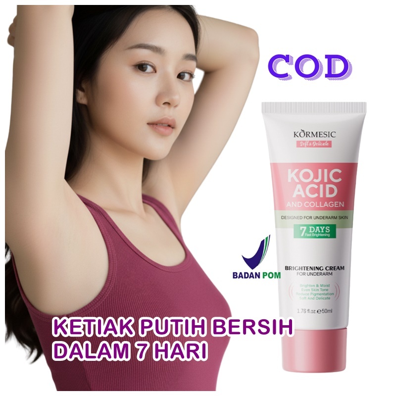 Jual KORMESIC Kojic Acid And Collagen Underarm Cream – Perawatan Ketiak ...