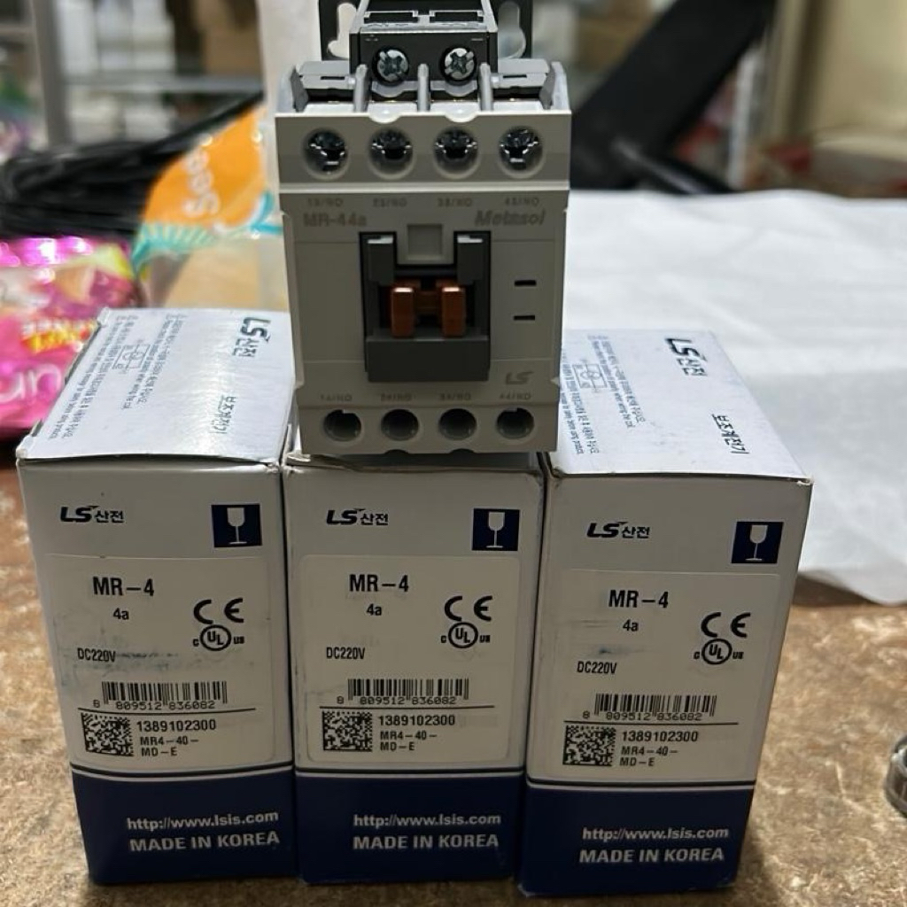 Jual Contactor Relay LS 4Pole MR-4 mr 4 4a 4NO 220VDC | Shopee Indonesia