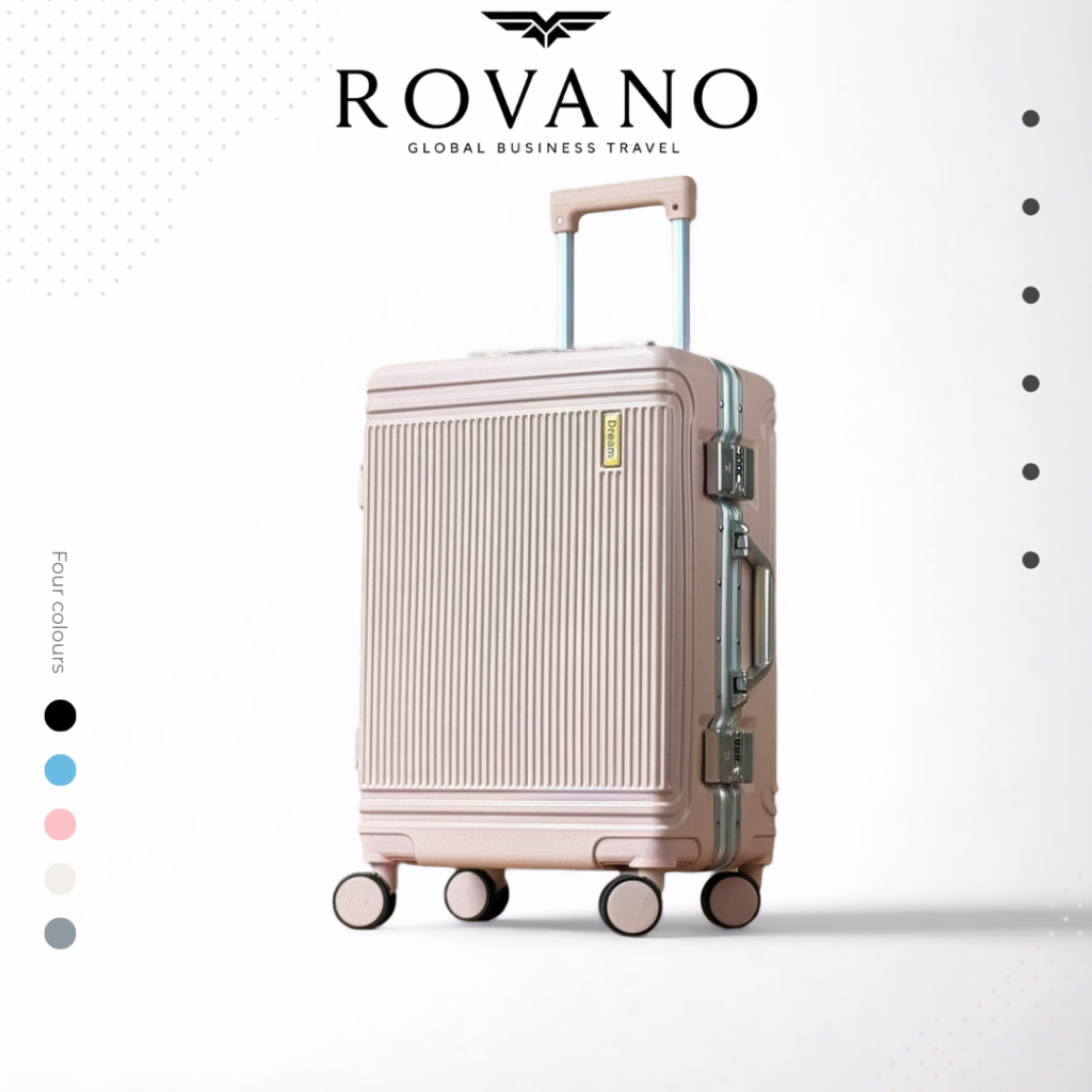 Jual [ NEW ]ROVANO Koper Aluminium Frame ABS+PC 18–24 Inch Kabin ...