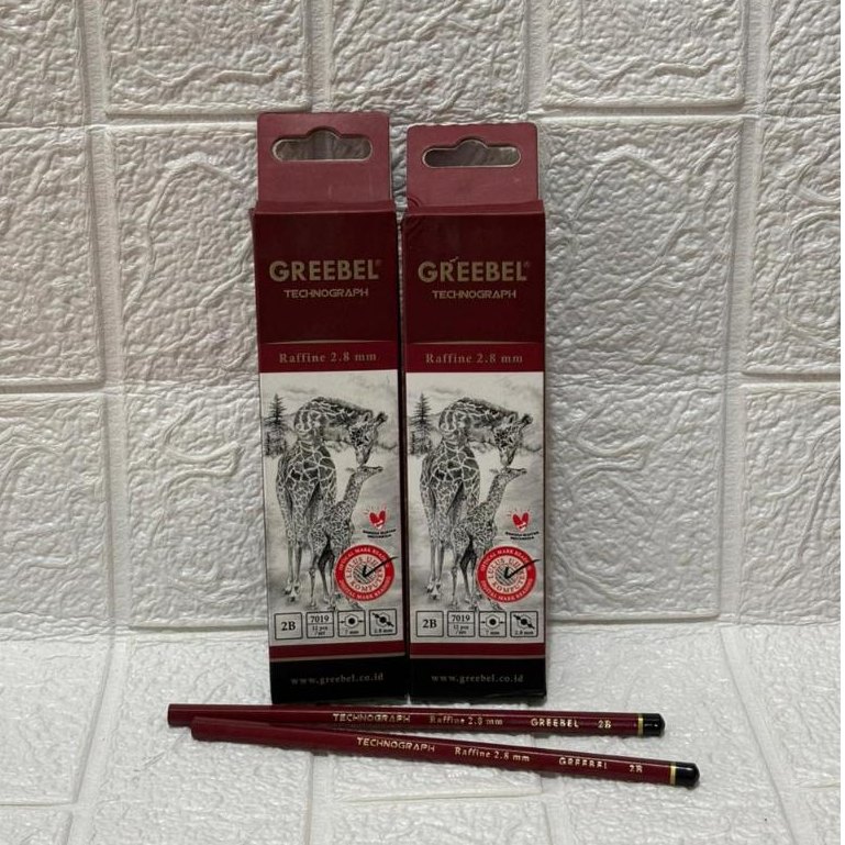 Jual Pensil Tulis GREEBEL TECHNOGRAPH Raffine 2.8mm | PENSIL 2B (1 Pcs ...