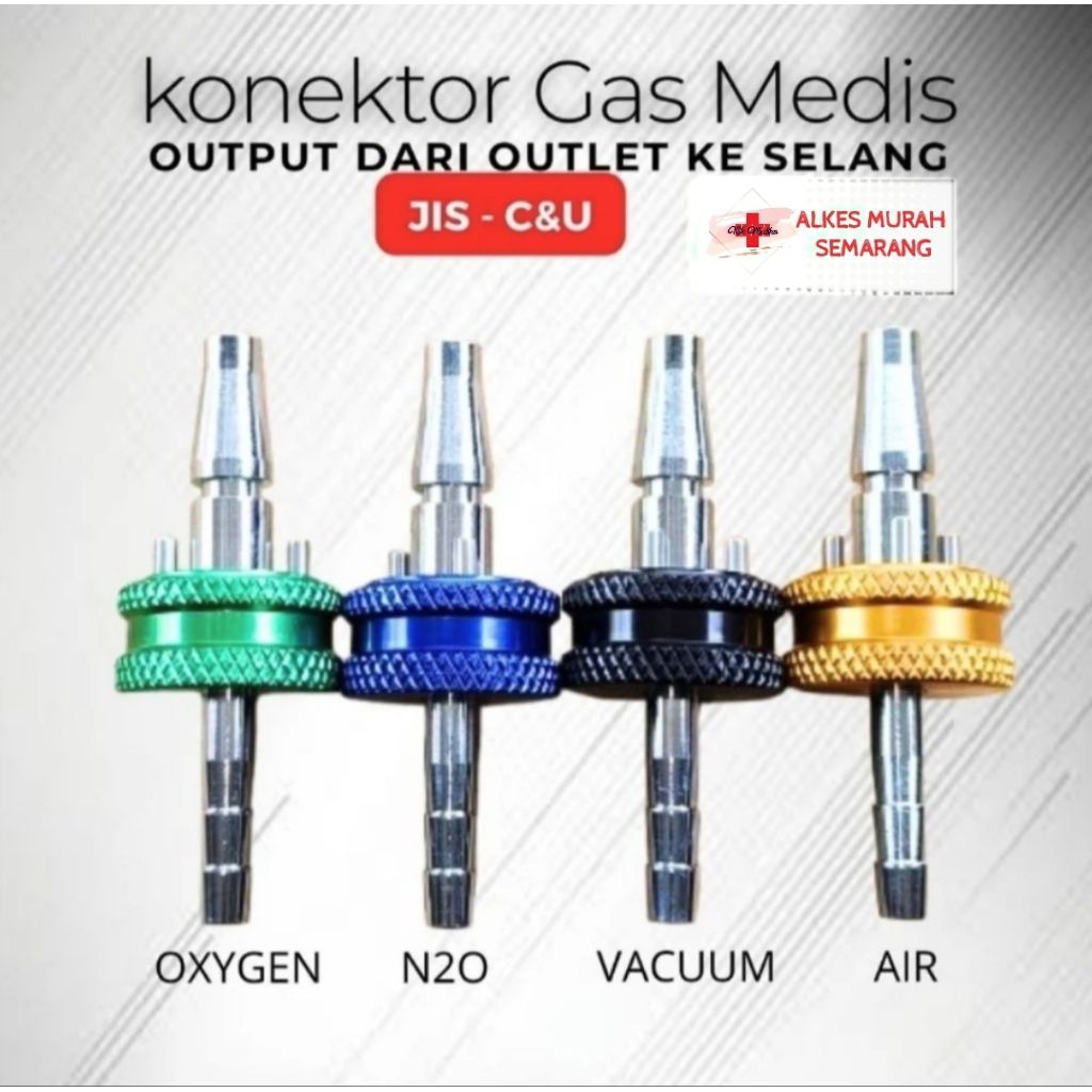 Jual Konektor O2/ Oxygen Connector/Connector O2/Connector N2O/Air ...