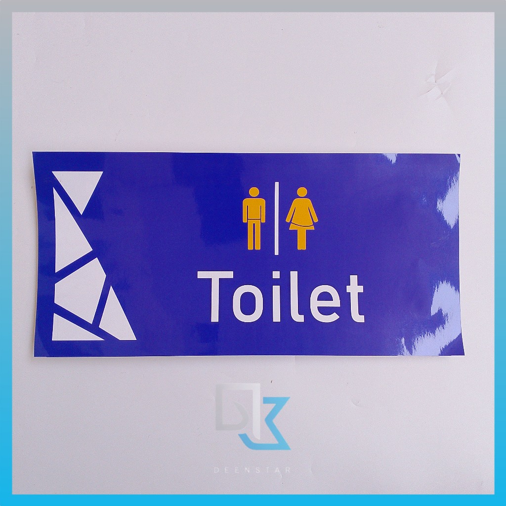 Jual Stiker Toilet, Kamar Mandi/Wc Umum, Stiker Vinyl | Shopee Indonesia