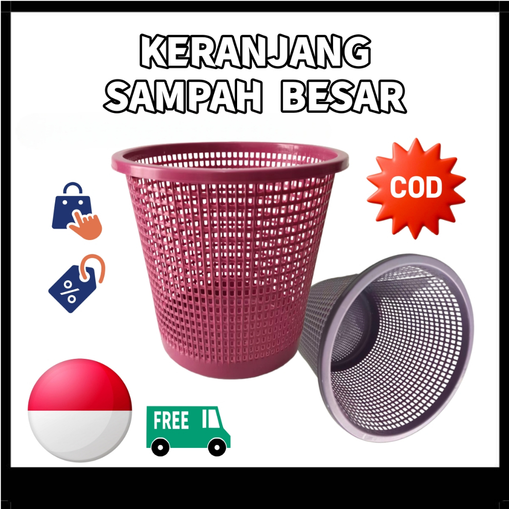 Jual KERANJANG TEMPAT SAMPAH Trash Can Keranjang Tempat Tong Sampah ...